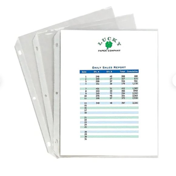 Staples | Office | Staples Clear Sheet Protectors 5 Count | Poshmark
